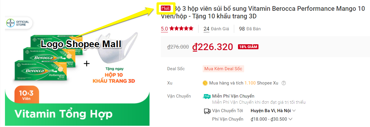 Shopee Mall là gì? Các chính sách ưu đãi đặc biệt trên Shopee Mall